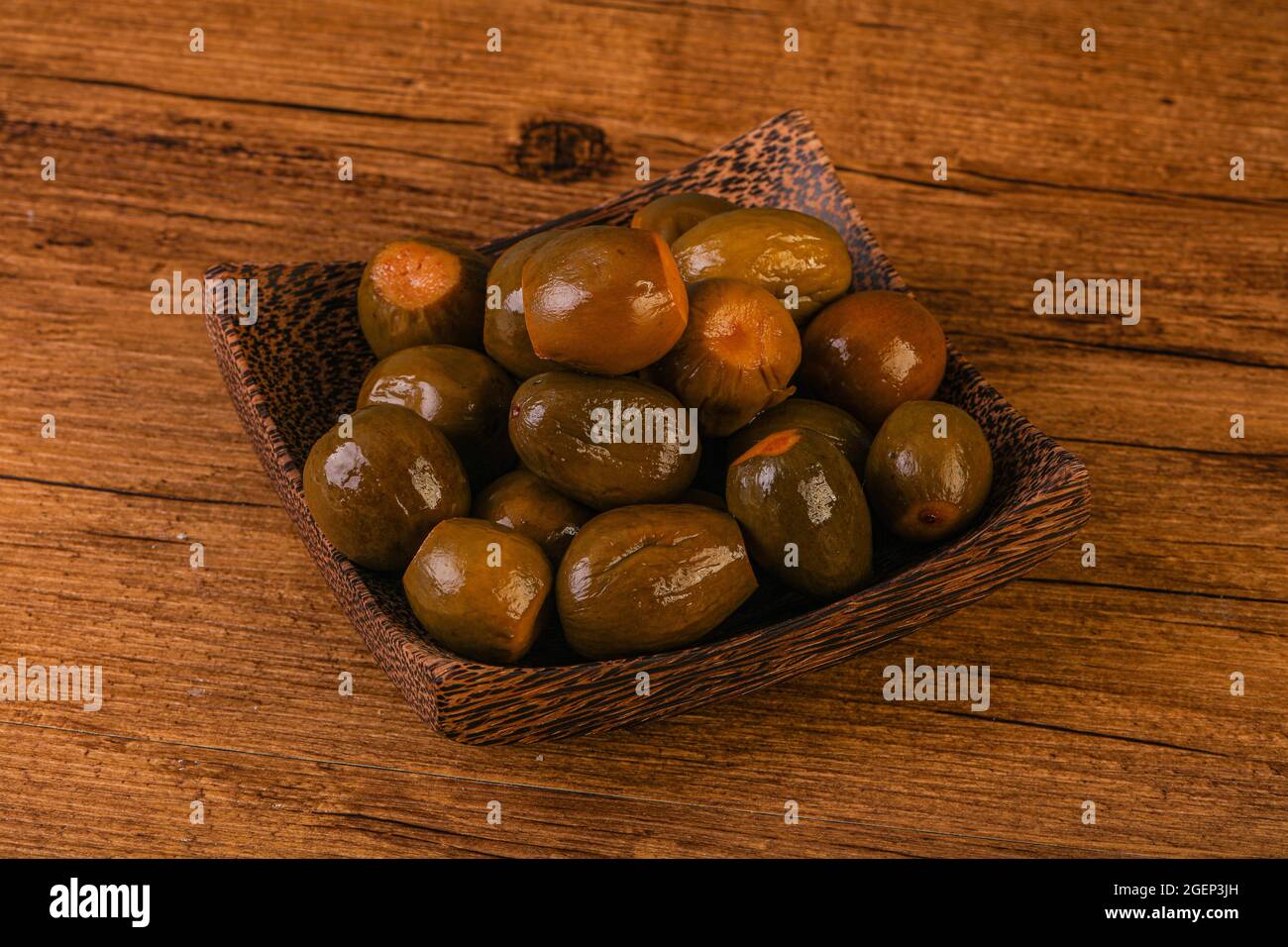 Marinated feijoa fruit in the bowl Stock Photo - Alamy