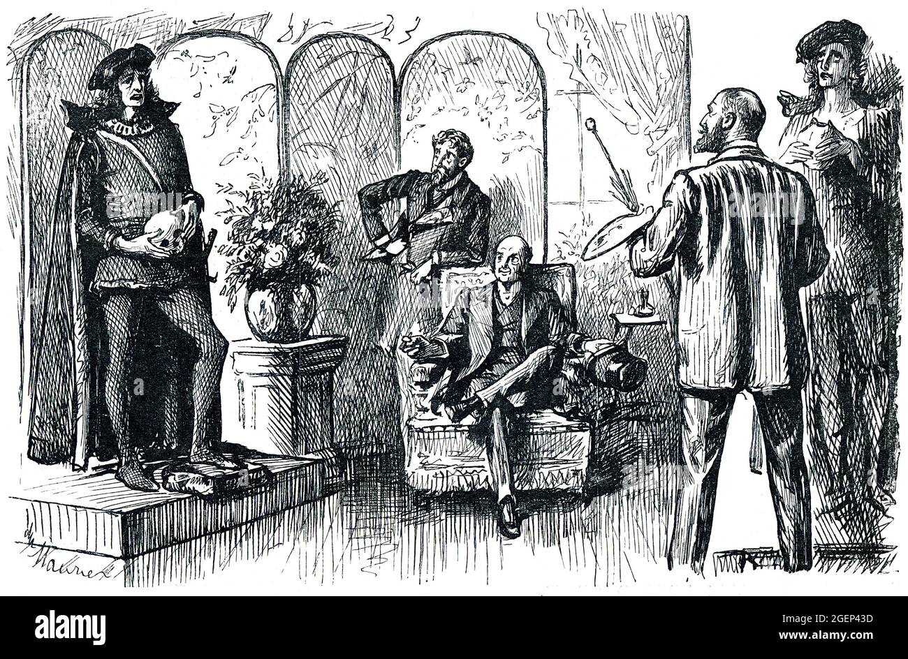 Punch cartoon 19th Century Stock Photo - Alamy