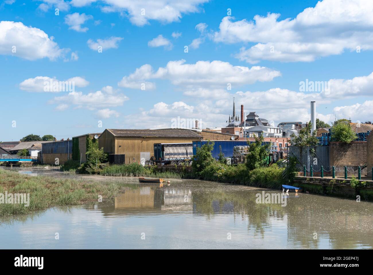 Brewery and buildings on Faversham creek Stock Photo - Alamy
