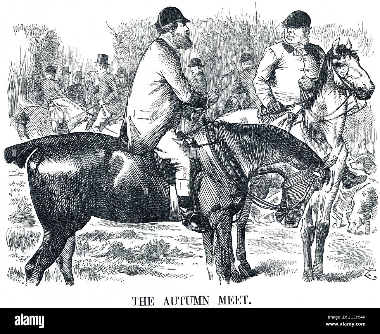 Punch cartoon 19th Century Stock Photo - Alamy