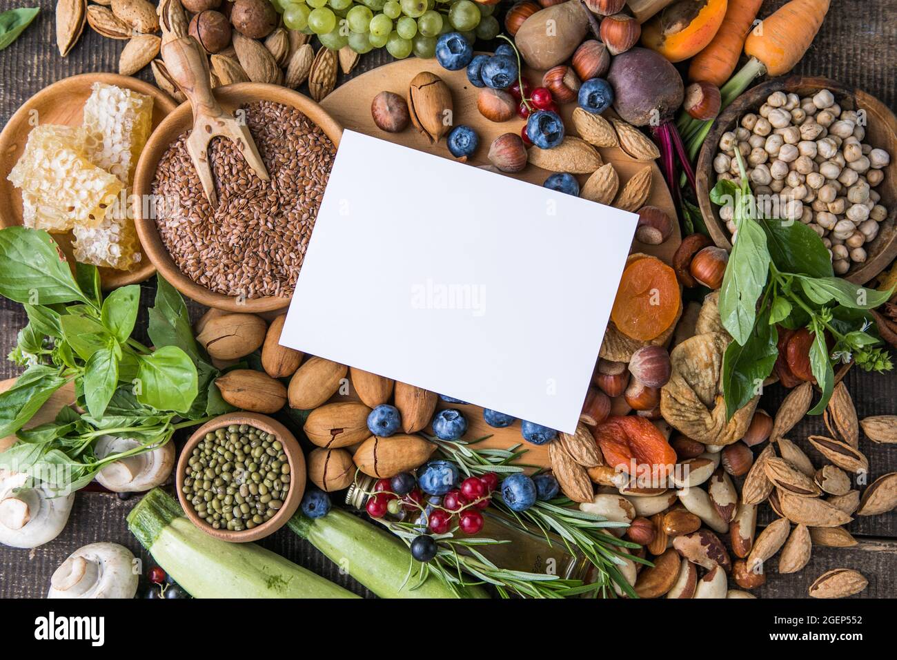 Panoramic food background with assortment of fresh organic fruits and ...