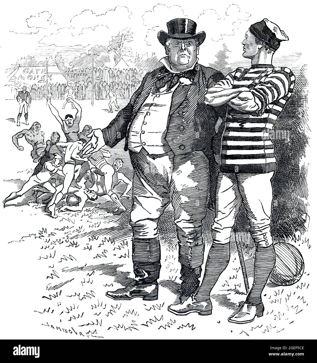 Punch cartoon 19th Century Stock Photo - Alamy