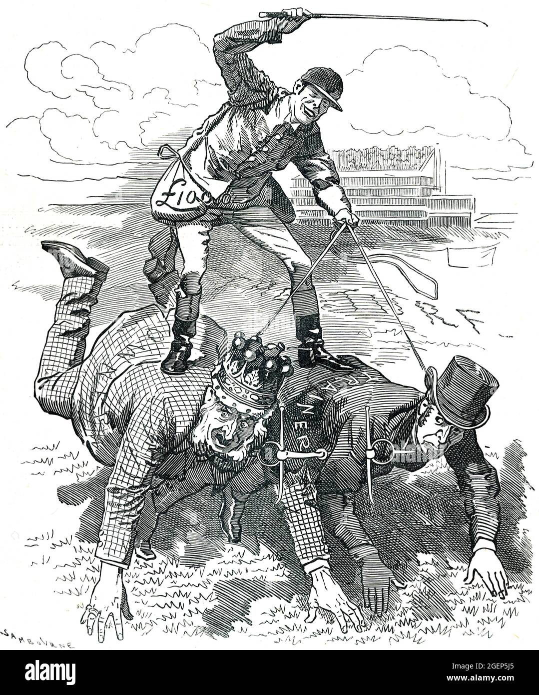 Punch 1888 Cartoon Illustration Stock Photo - Alamy