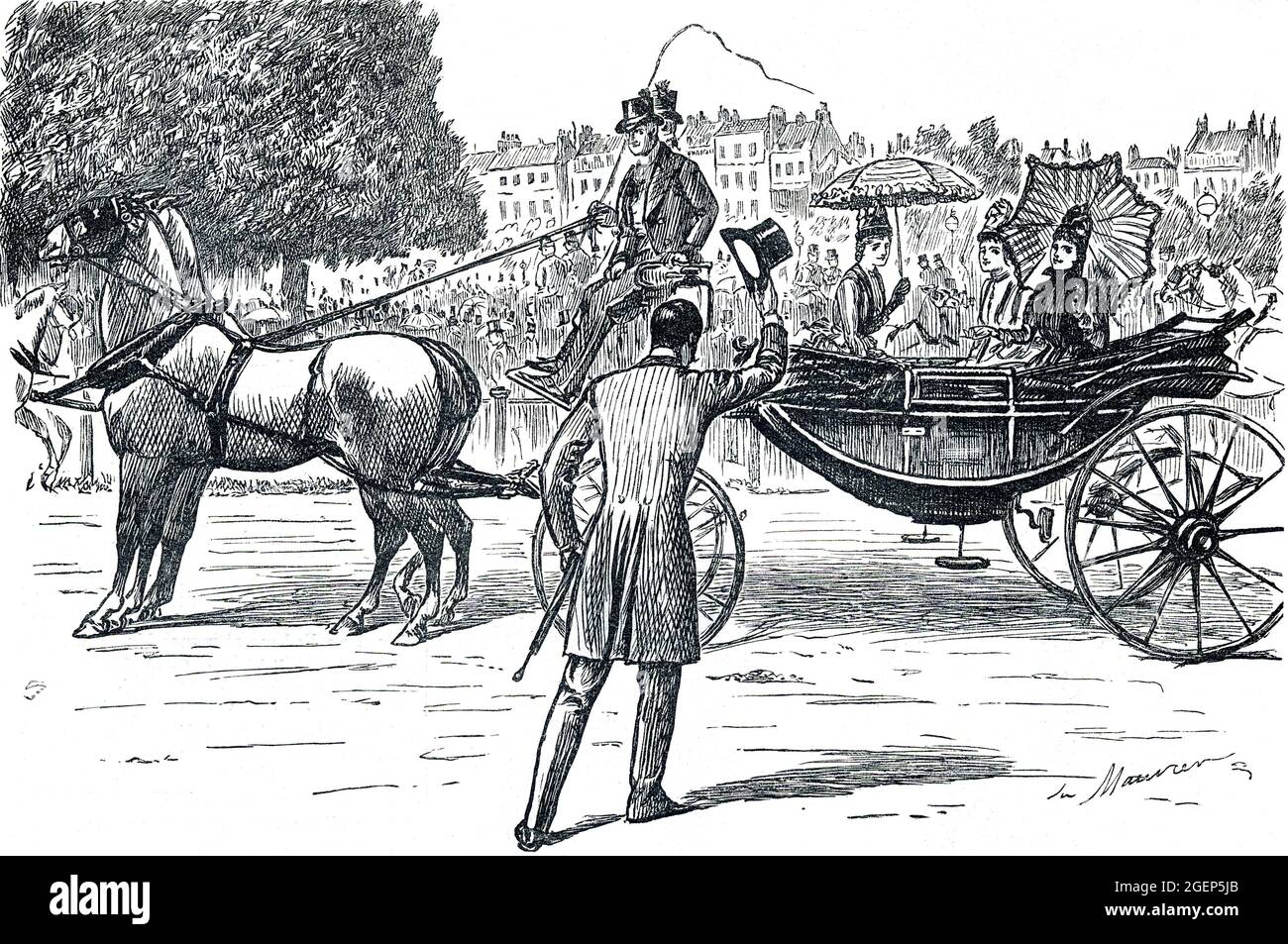 Punch 1888 Cartoon Illustration Stock Photo - Alamy