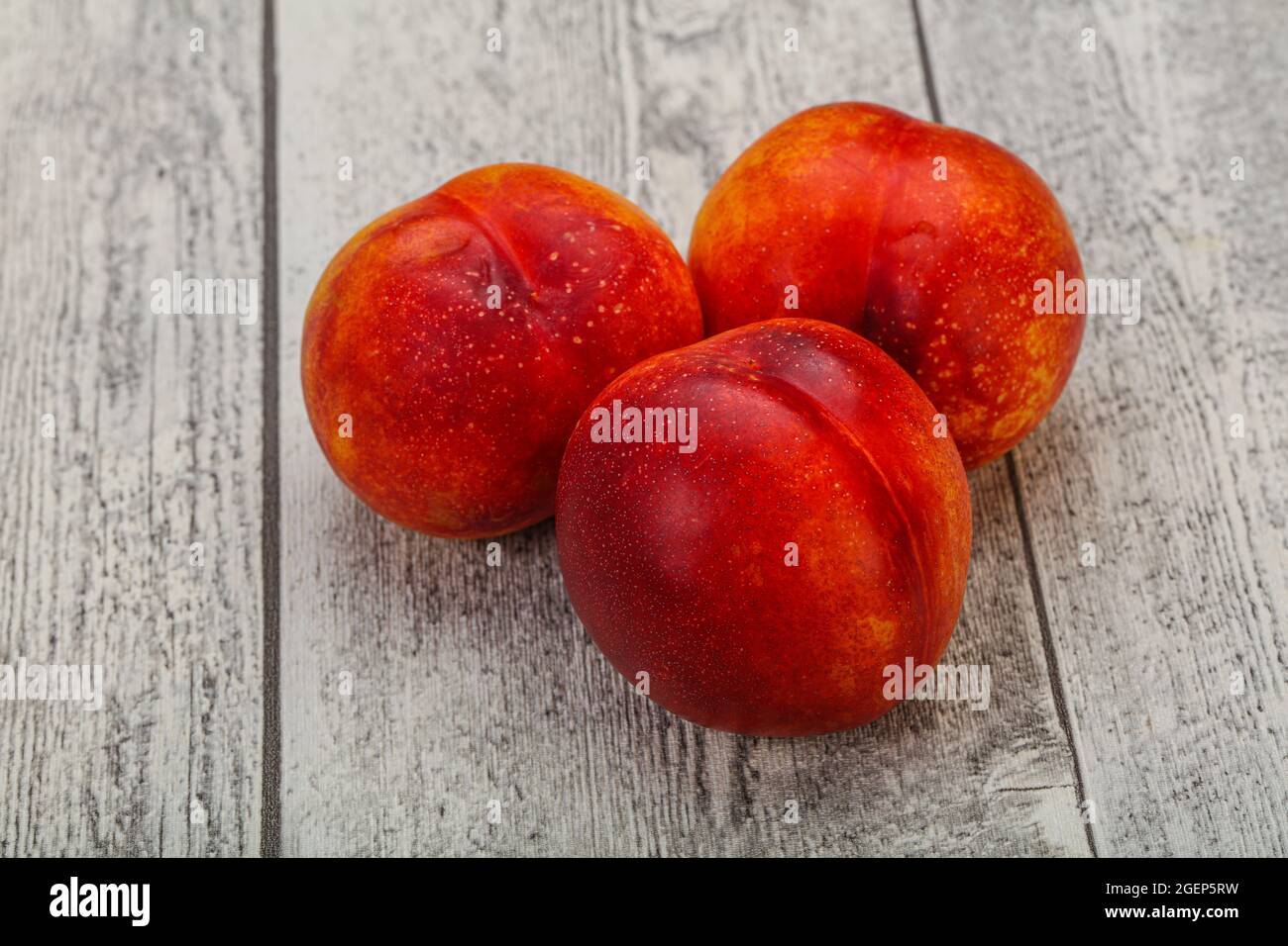 Ripe sweet tasty red Nectarine fruit Stock Photo - Alamy