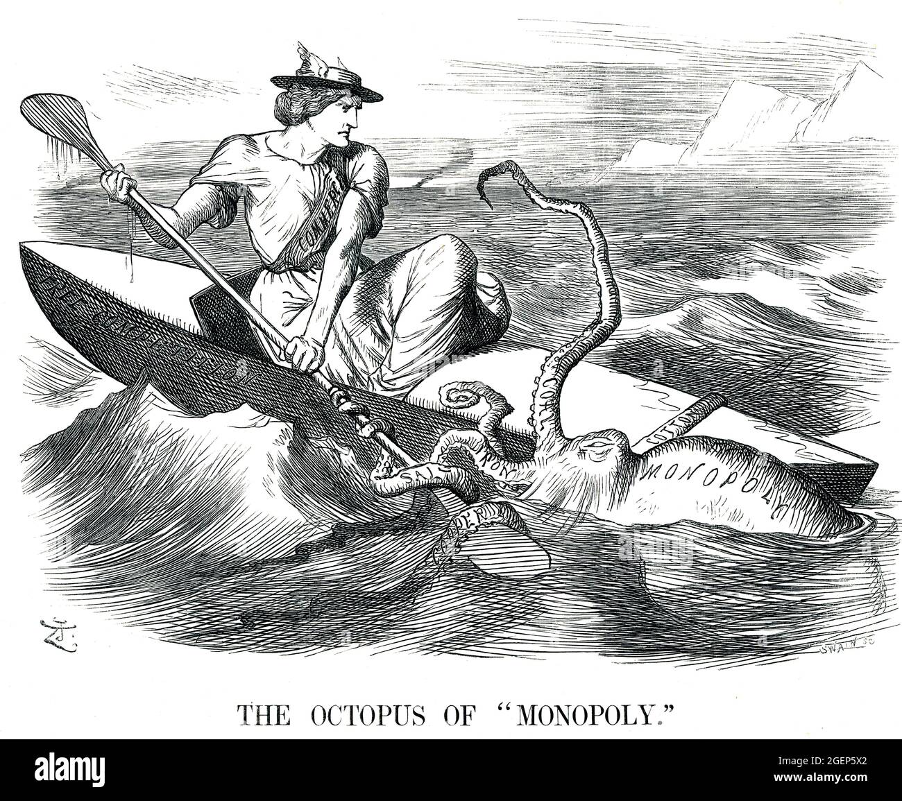 Monopoly Octopus Cartoon