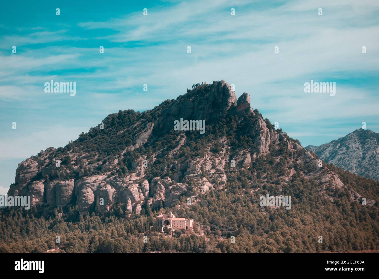 Santa Barbara Mountain and Saint Salvador Horta monastery Convent of ...