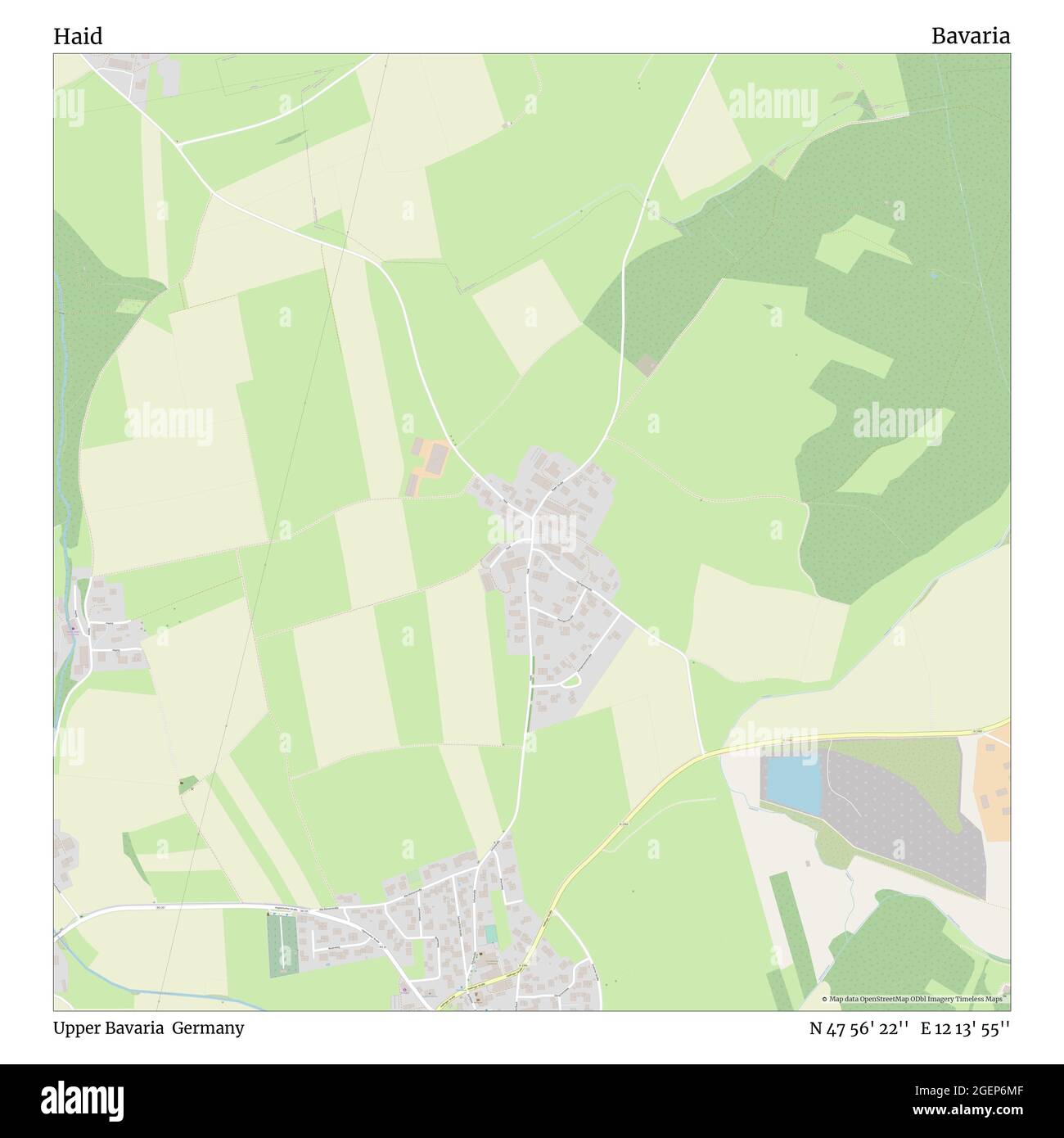 Haid, Upper Bavaria, Germany, Bavaria, N 47 56' 22'', E 12 13' 55 ...
