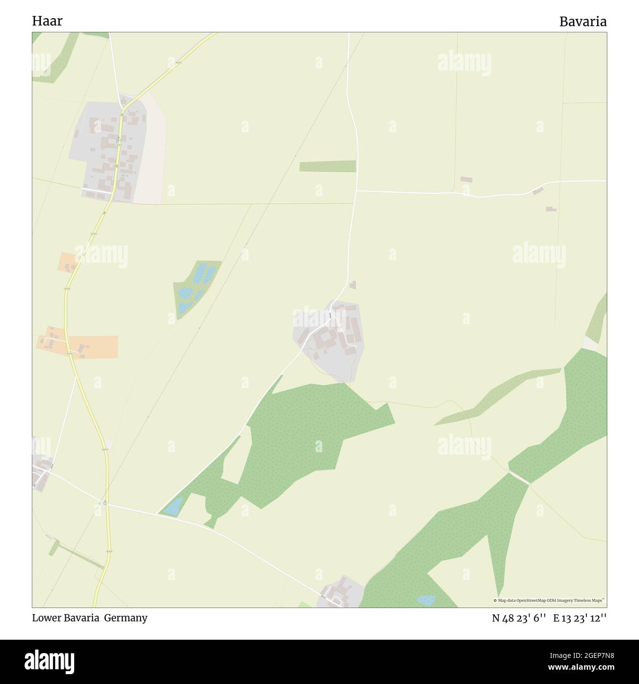 Haar, Lower Bavaria, Germany, Bavaria, N 48 23' 6'', E 13 23' 12'', map ...