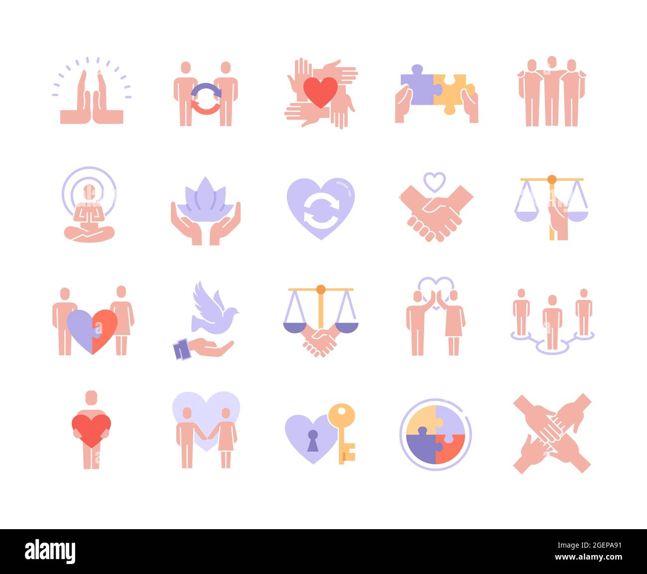Harmonious relationship Stock Vector Images - Alamy