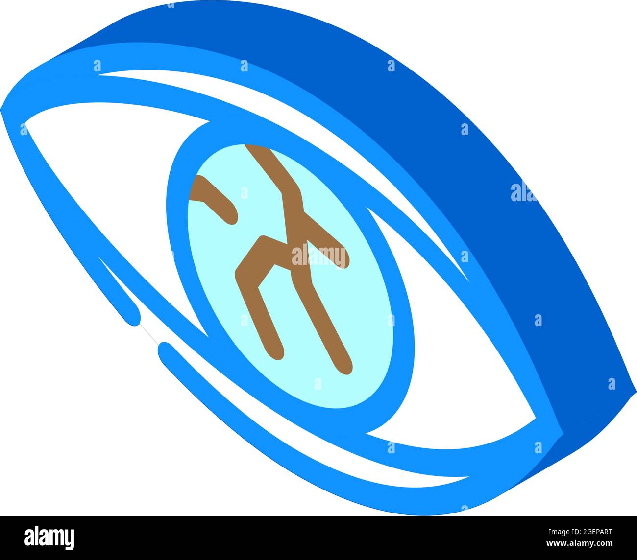 lens injury ophthalmology isometric icon vector illustration Stock ...