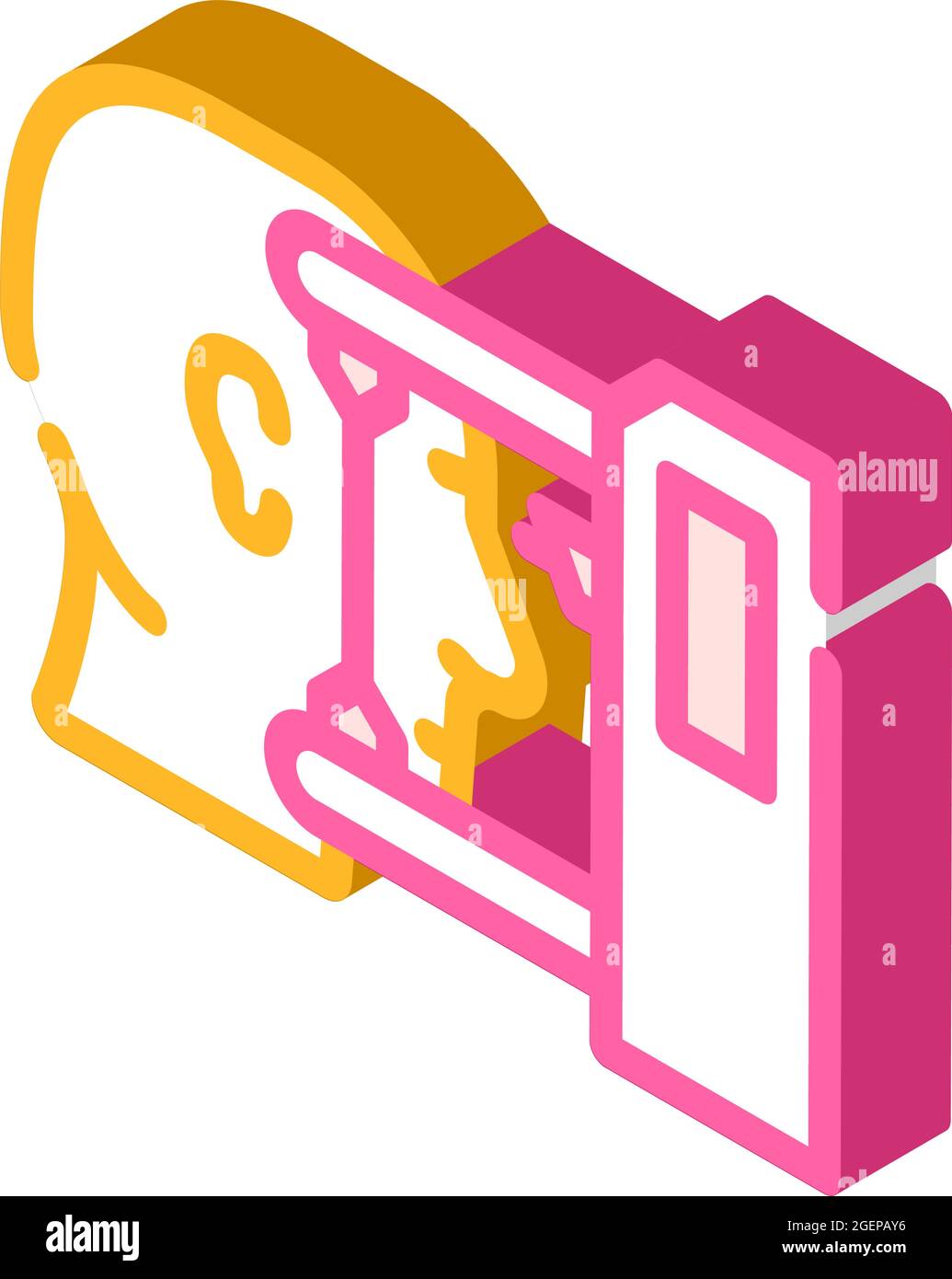 vision test ophthalmology isometric icon vector illustration Stock ...