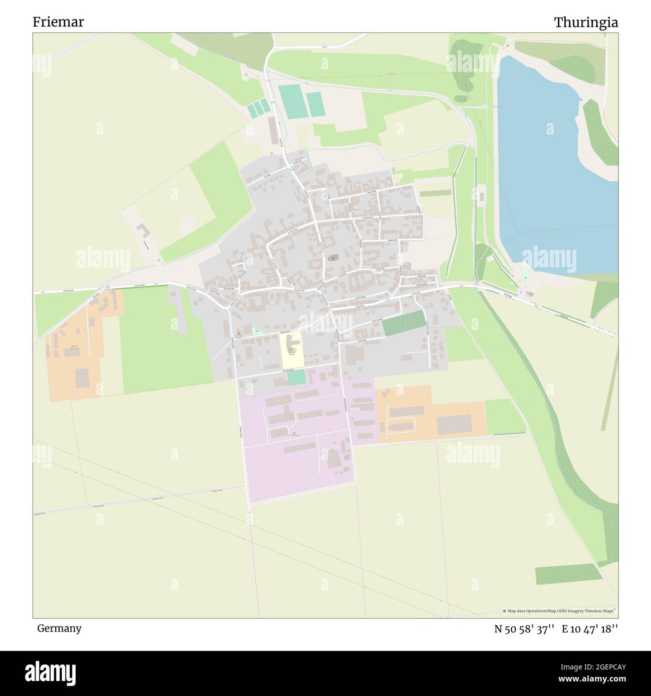 Friemar, Germany, Thuringia, N 50 58' 37'', E 10 47' 18'', map ...