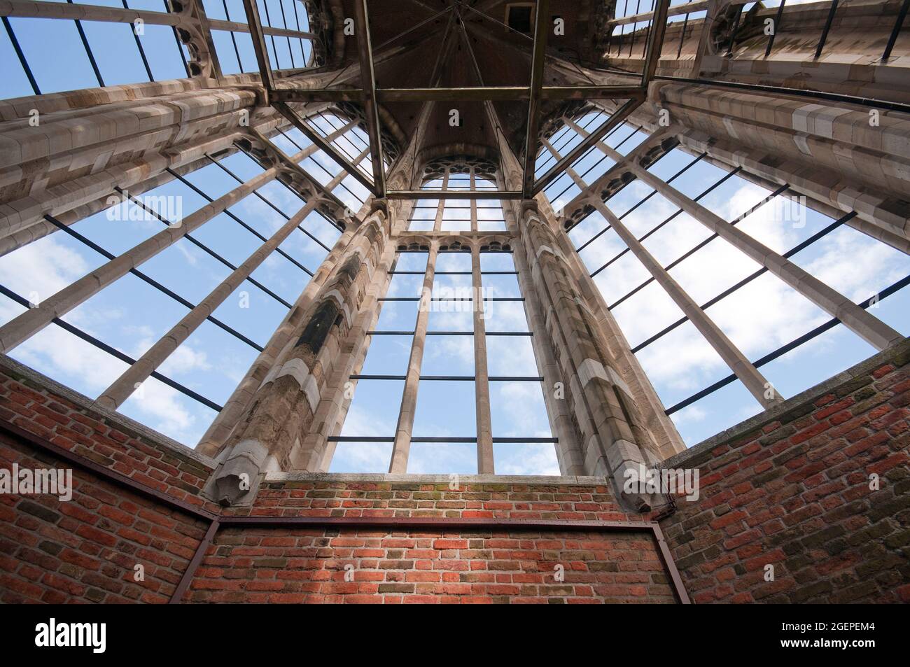 Inside of the Domtoren (St Martin's Cathedral bell tower, 112 m, the ...