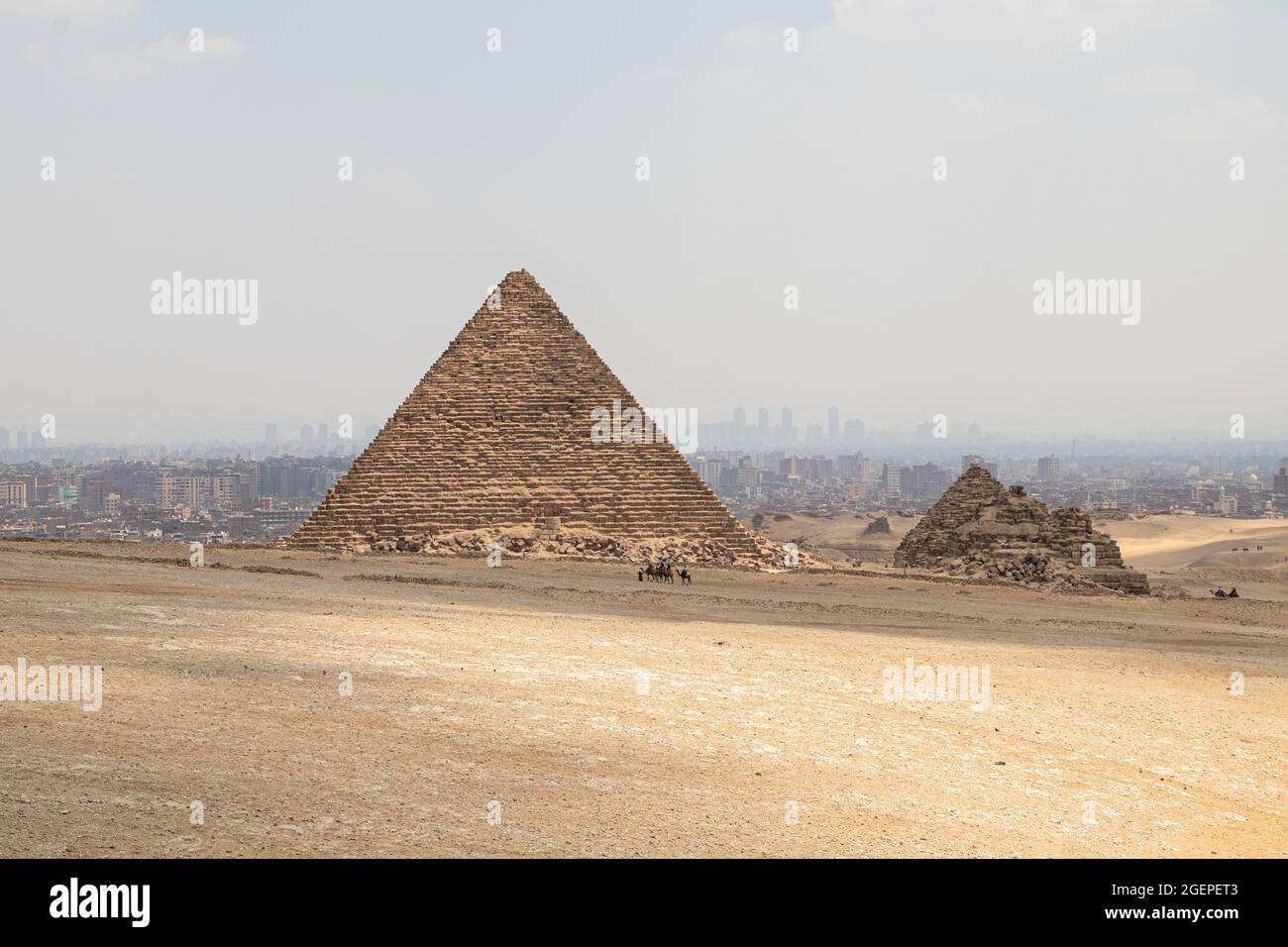 The Great Pyramid of Menkaure in the Giza, Egypt. Pyramid Complex on ...