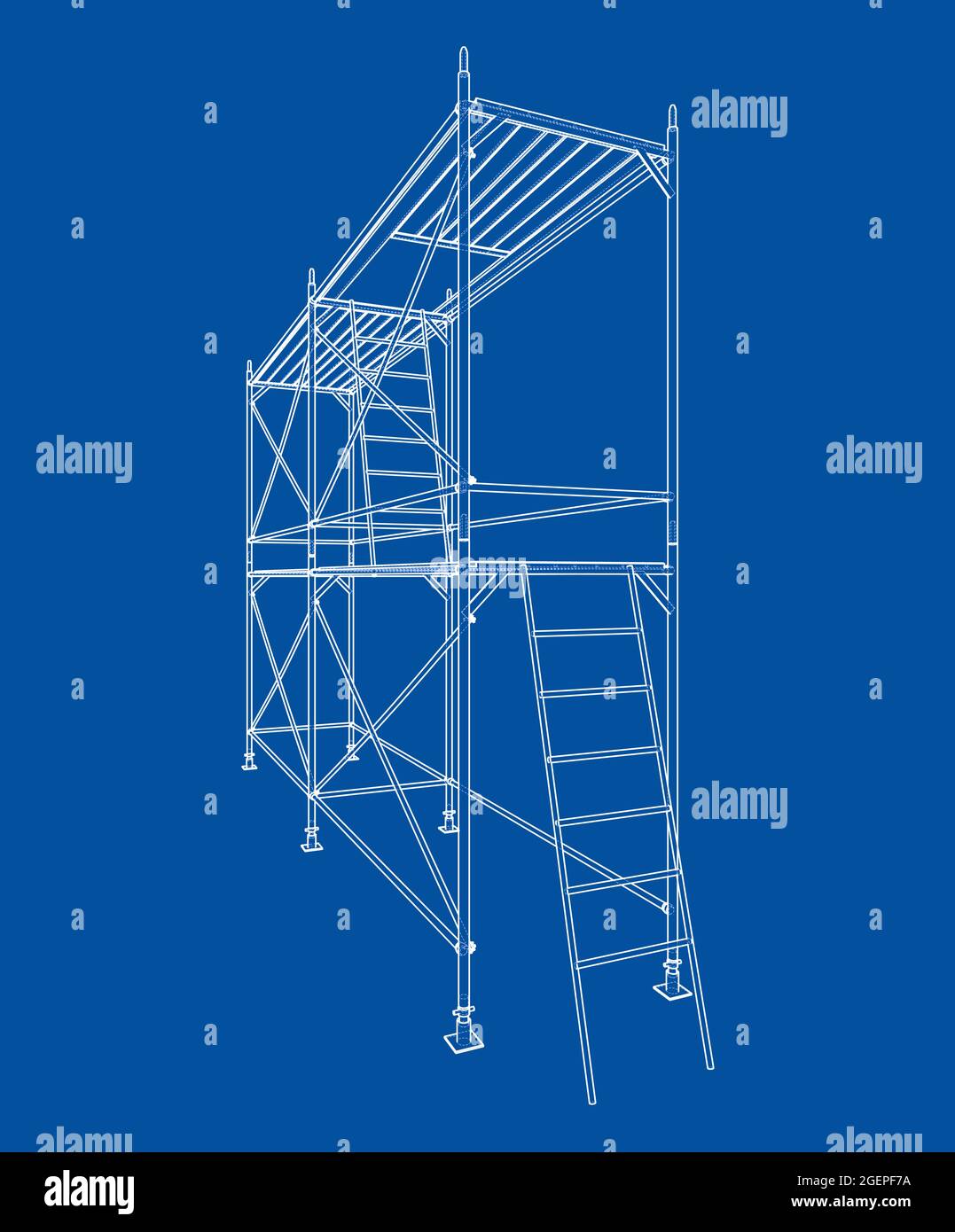 Prefabricated scaffolding. Vector Stock Vector Image & Art - Alamy