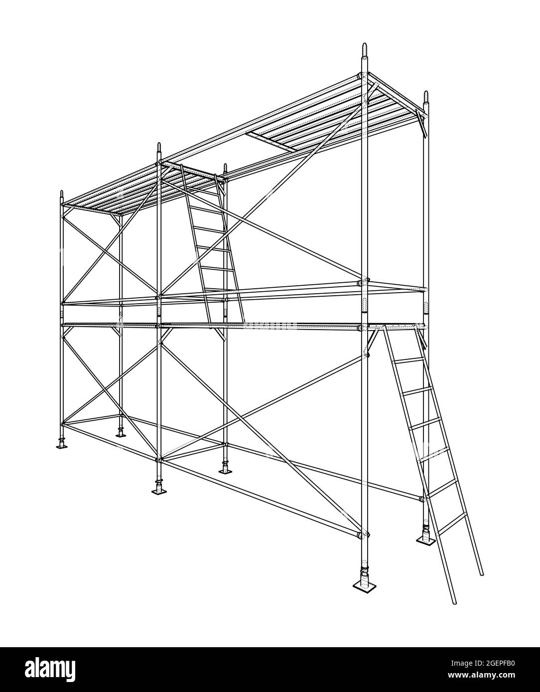 Prefabricated scaffolding. Vector Stock Vector Image & Art - Alamy