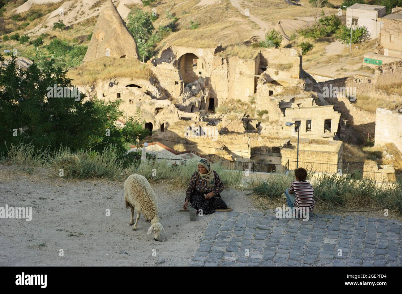 Elderly Turkish Woman In Traditional High Resolution Stock Photography ...