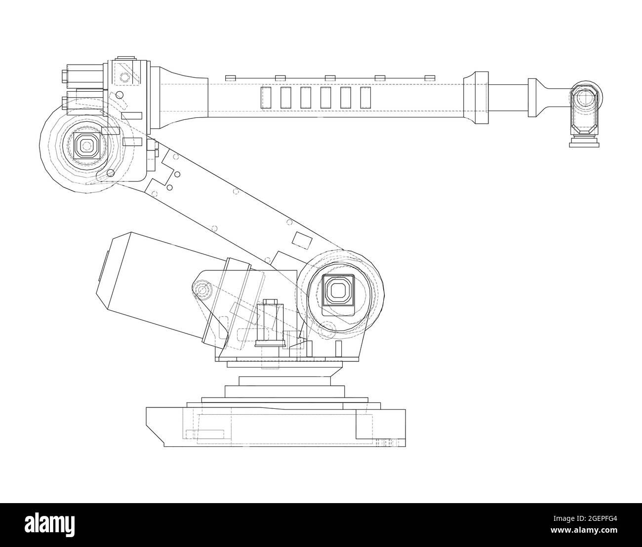 Industrial Robotic Arm. Vector Stock Vector Image & Art - Alamy