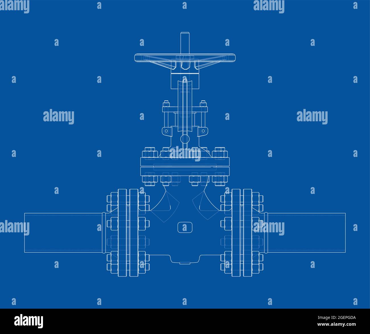 Industrial valve. Vector rendering of 3d Stock Vector Image & Art - Alamy