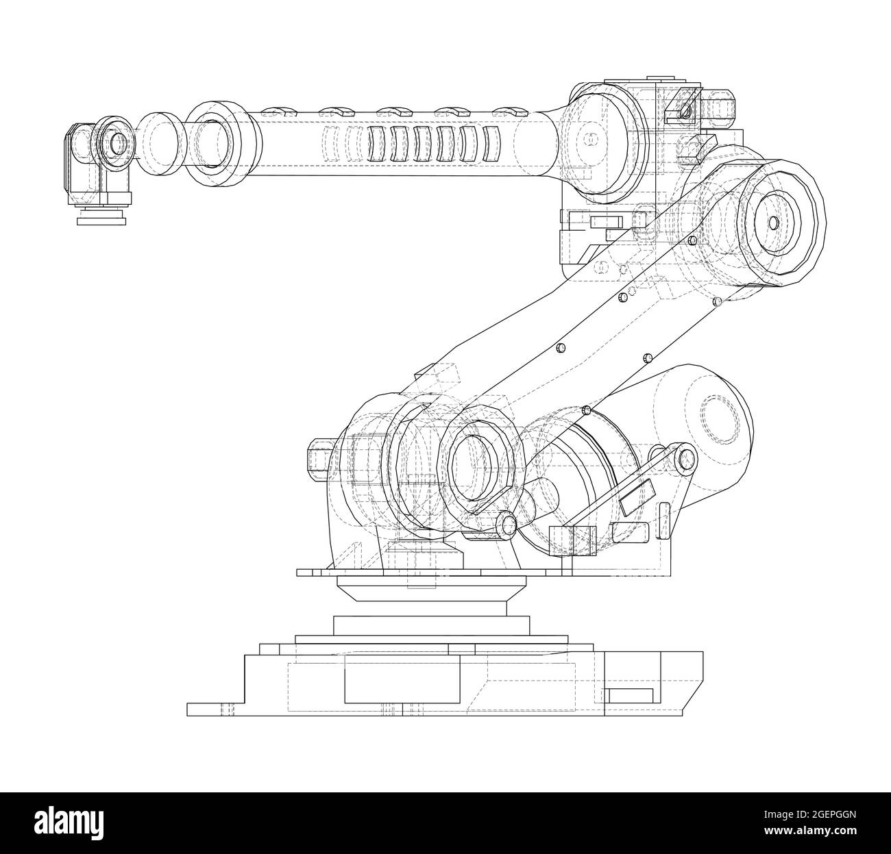 Industrial Robotic Arm. Vector Stock Vector Image & Art - Alamy
