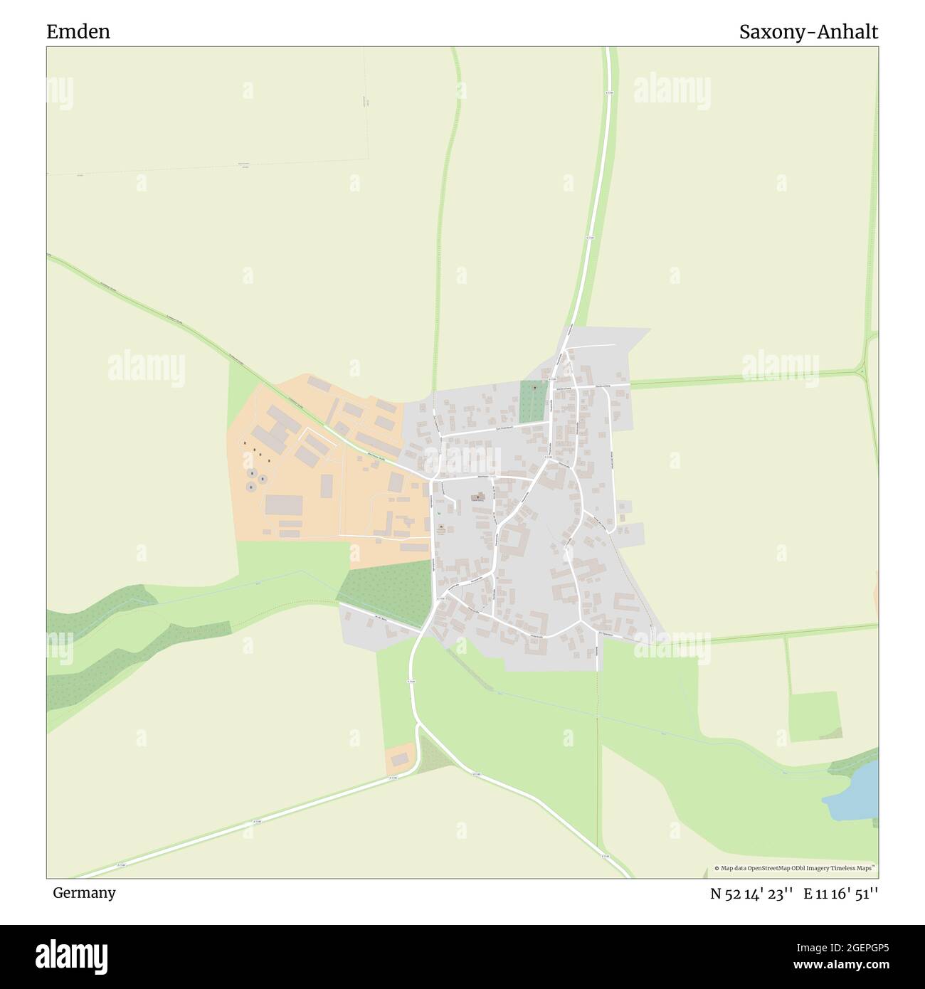 Emden, Germany, Saxony-Anhalt, N 52 14' 23'', E 11 16' 51'', map ...