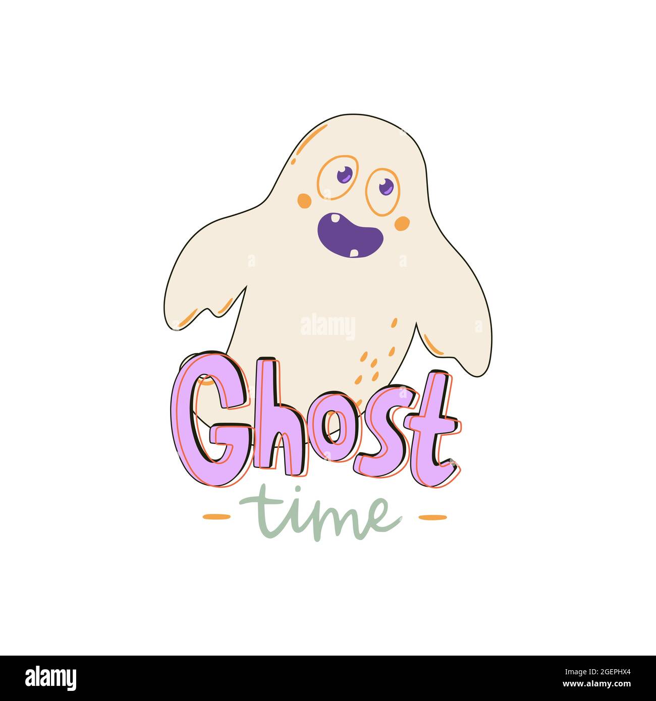 White ghost vector vectors hi-res stock photography and images - Alamy