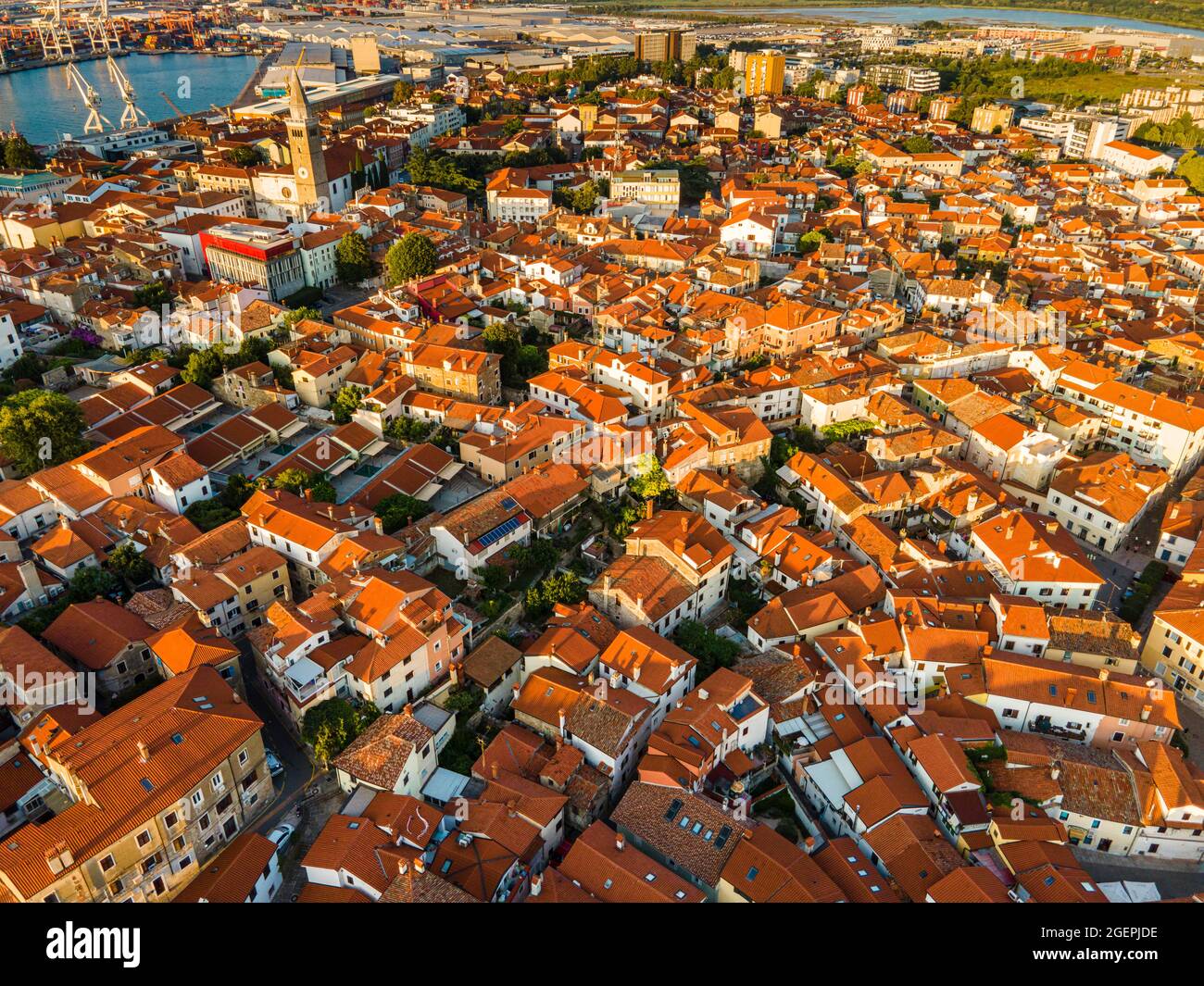 Townscape of Koper or Capodistria on Adriatic Coast in Slovenia Stock ...