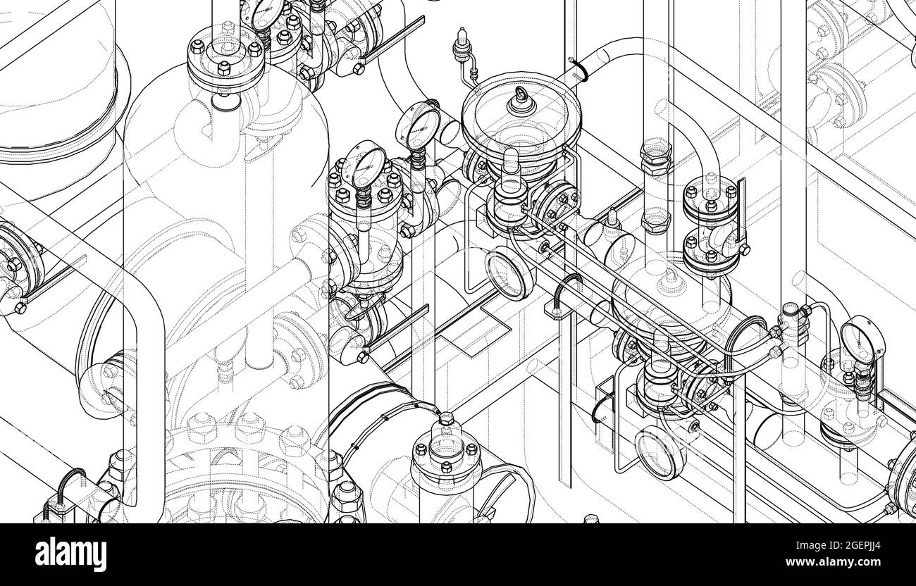 Valves and other industrial equipment. Vector Stock Vector Image & Art ...