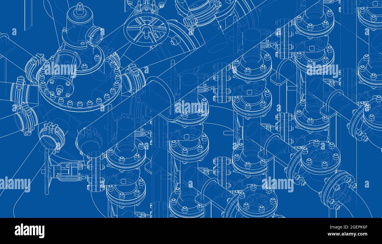 Valves and other industrial equipment. Vector Stock Vector Image & Art ...