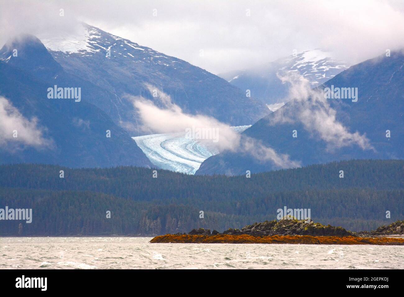 Glacier in the mountains near Juneau Alaska Stock Photo - Alamy