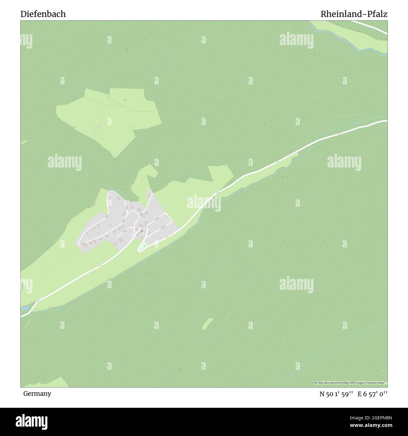 Diefenbach, Germany, Rheinland-Pfalz, N 50 1' 59'', E 6 57' 0'', map ...