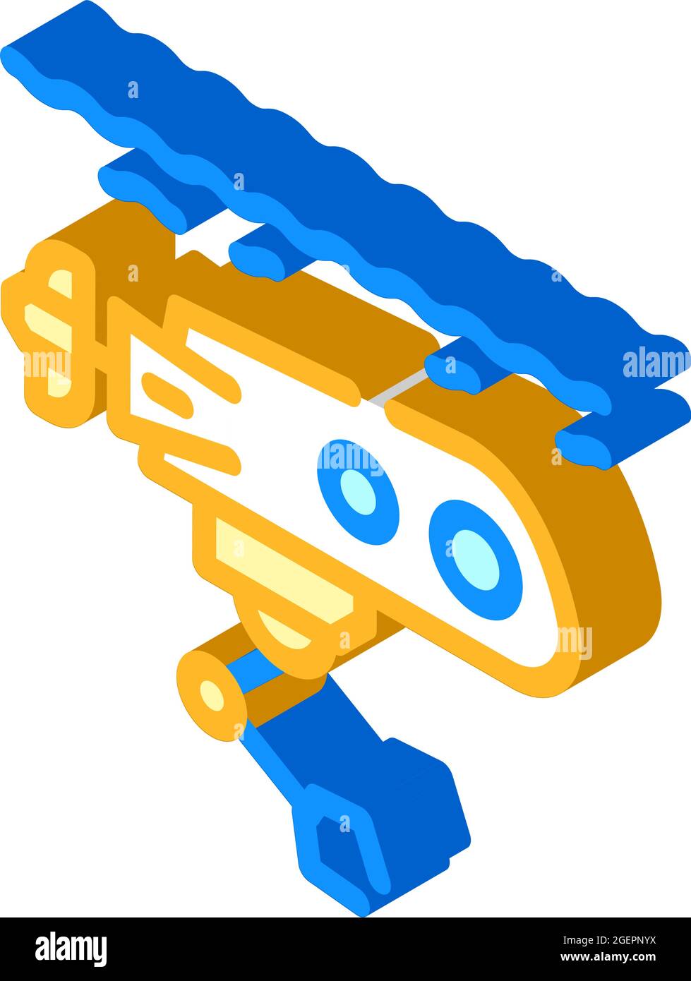 underwater robot isometric icon vector illustration Stock Vector Image ...