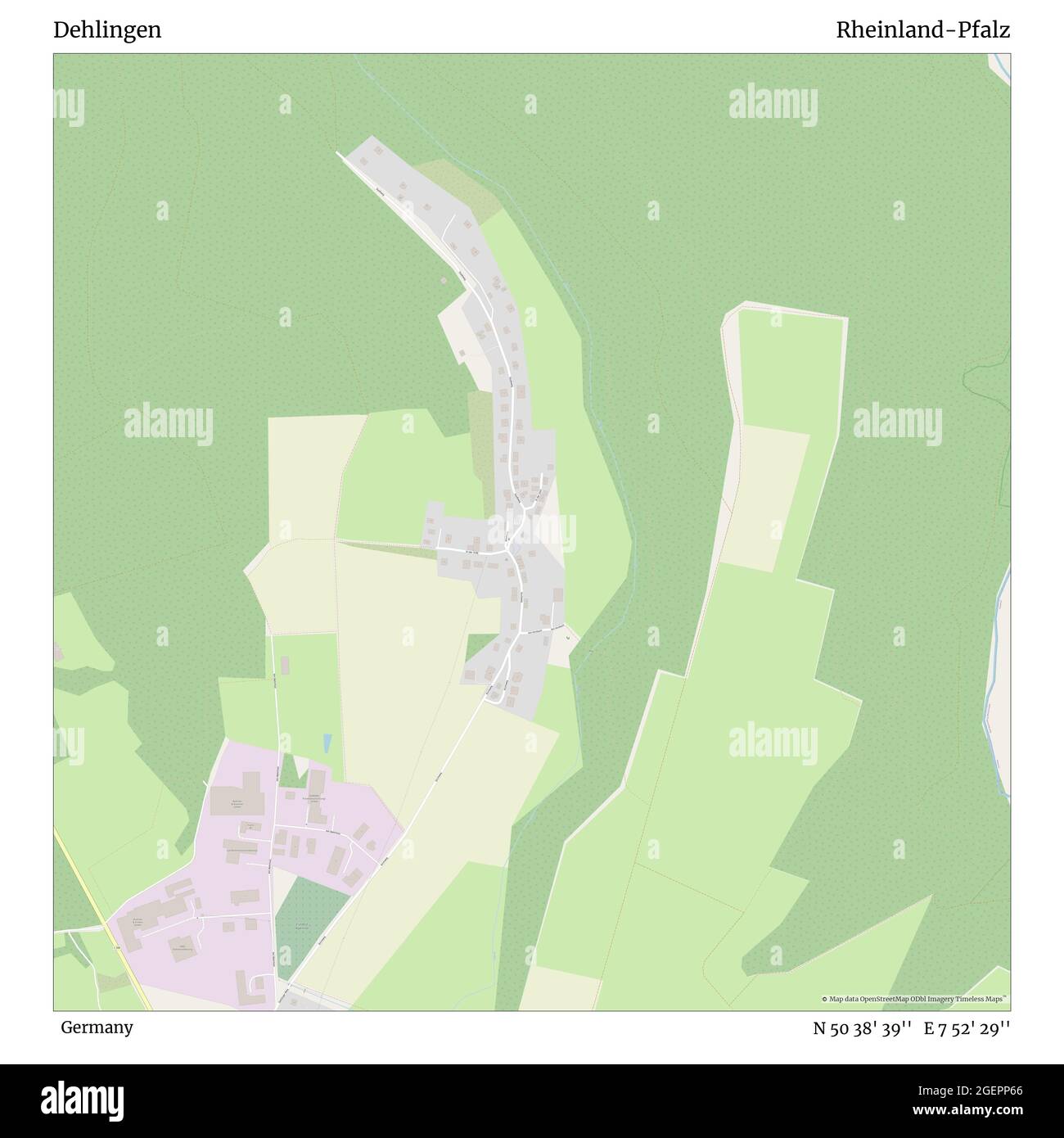 Dehlingen, Germany, Rheinland-Pfalz, N 50 38' 39'', E 7 52' 29'', map ...