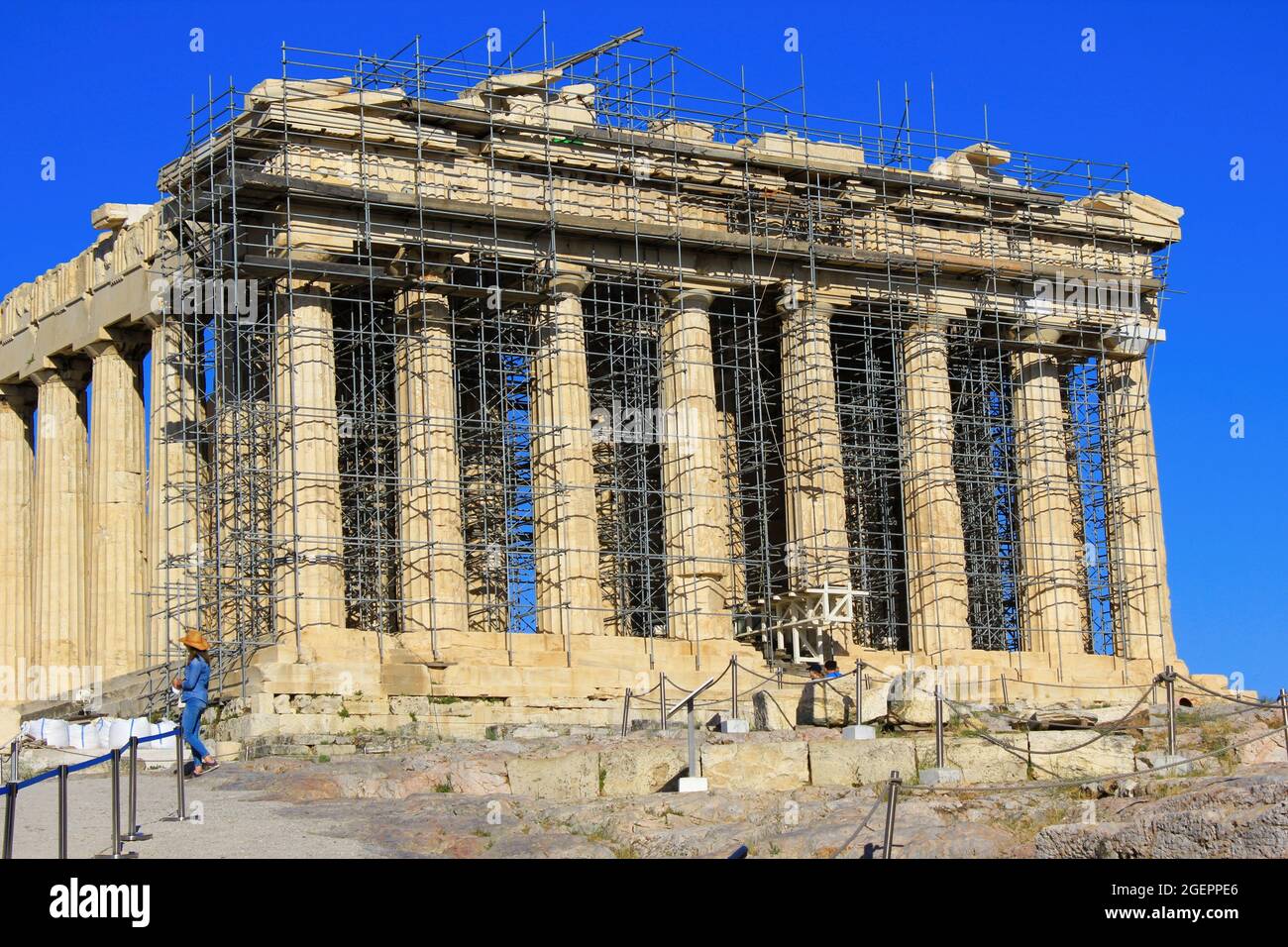 Greece, Athens, June 16 2020 - View of Parthenon temple at the ...