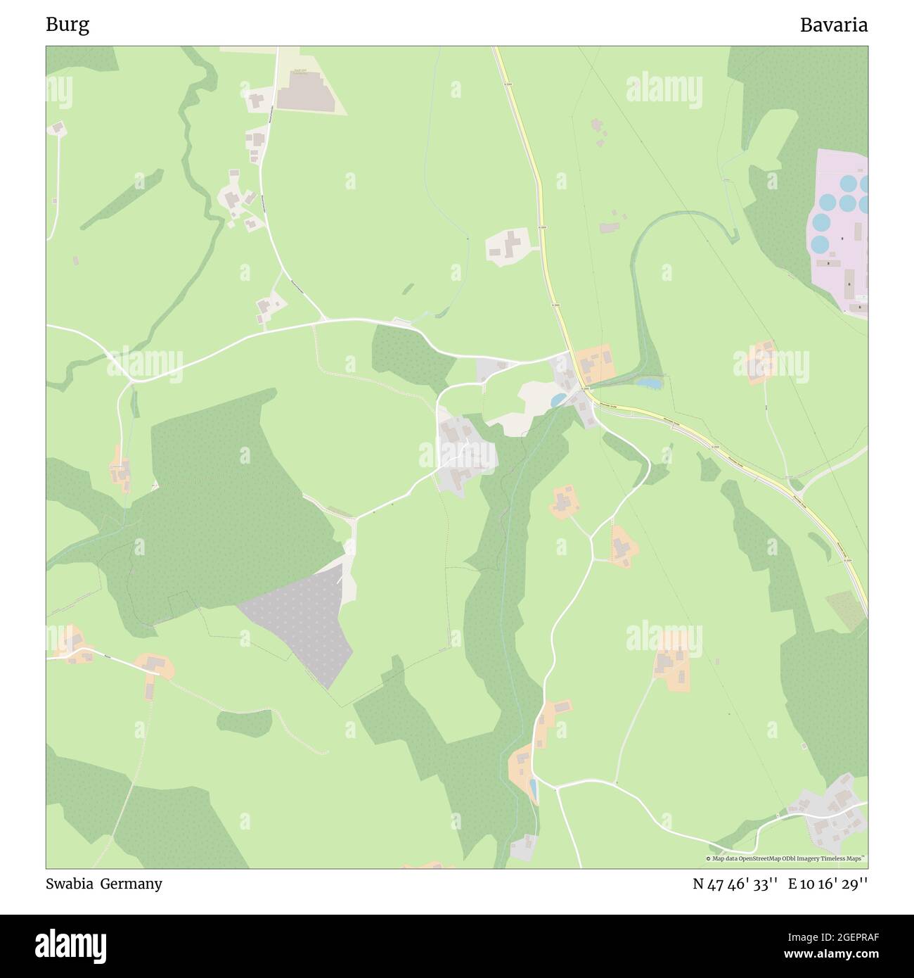 Burg, Swabia, Germany, Bavaria, N 47 46' 33'', E 10 16' 29'', map ...