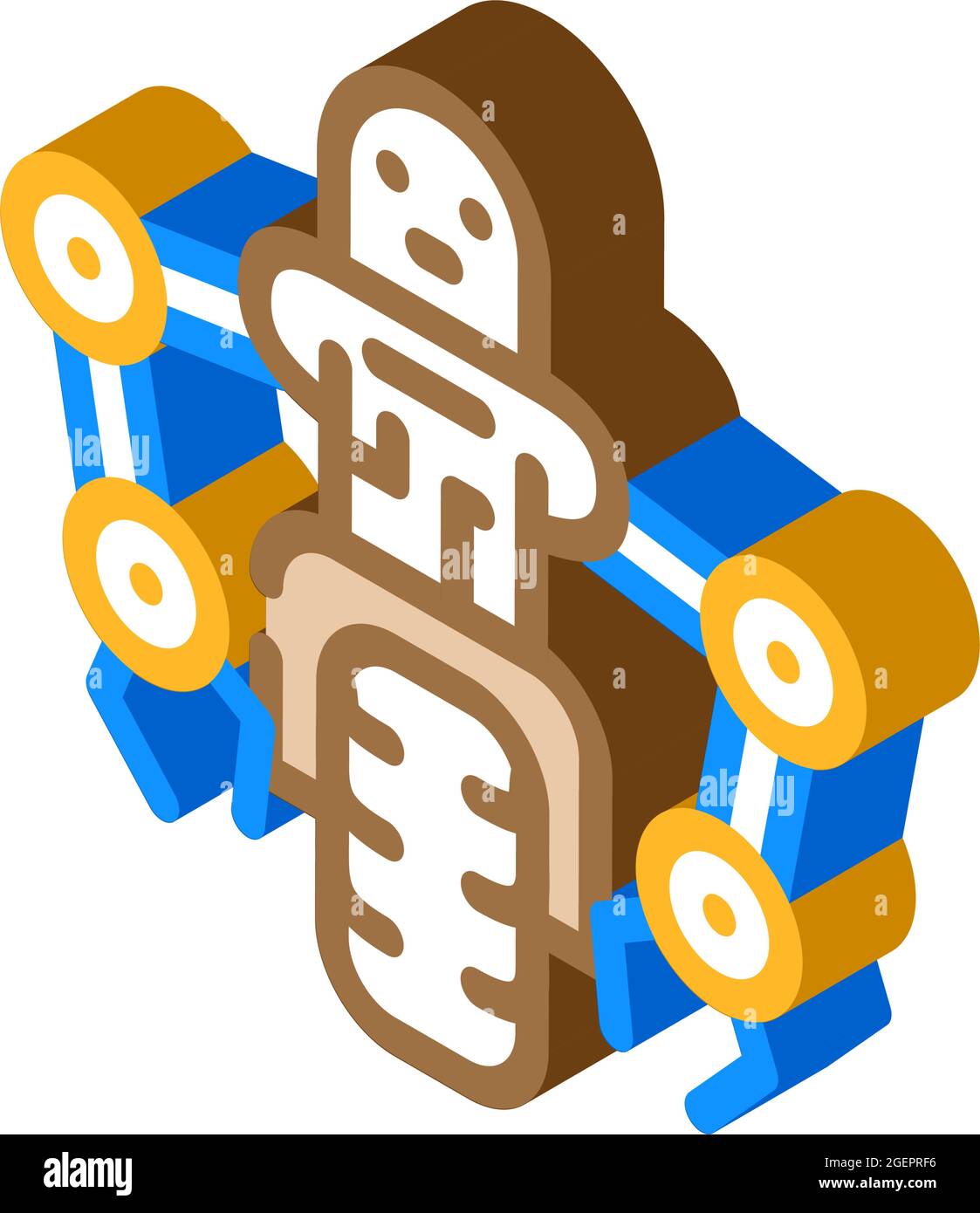 moto robot transport isometric icon vector illustration Stock Vector ...