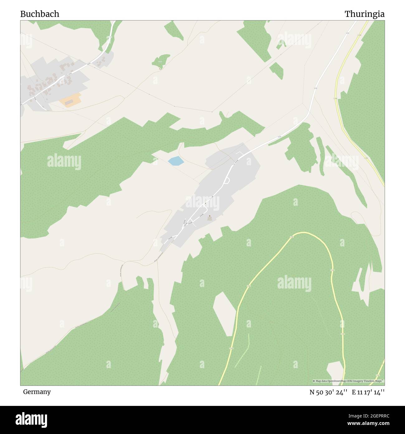 Buchbach, Germany, Thuringia, N 50 30' 24'', E 11 17' 14'', map ...