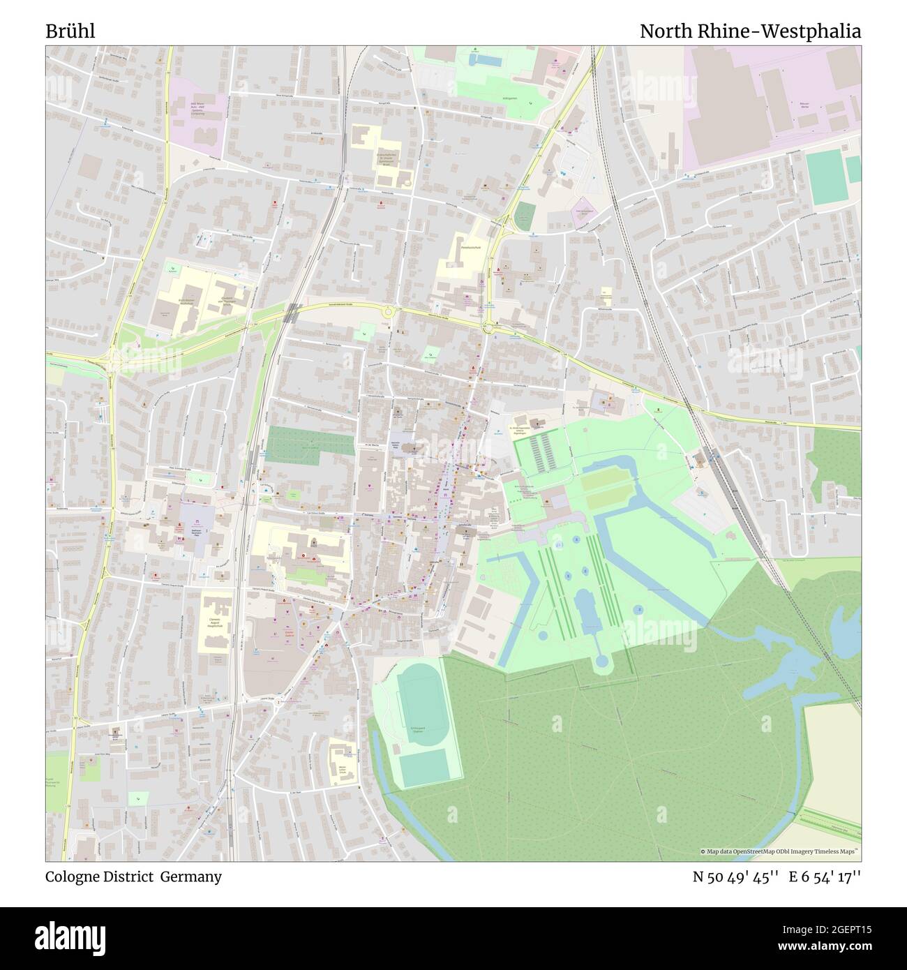 Brühl, Cologne District, Germany, North Rhine-Westphalia, N 50 49' 45 ...