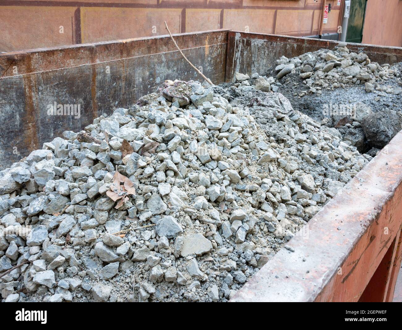 Demolition waste container hi-res stock photography and images - Alamy