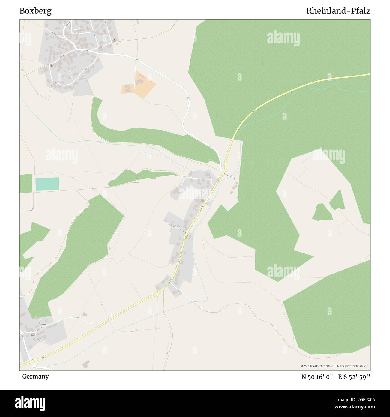 Boxberg, Germany, Rheinland-Pfalz, N 50 16' 0'', E 6 52' 59'', map ...