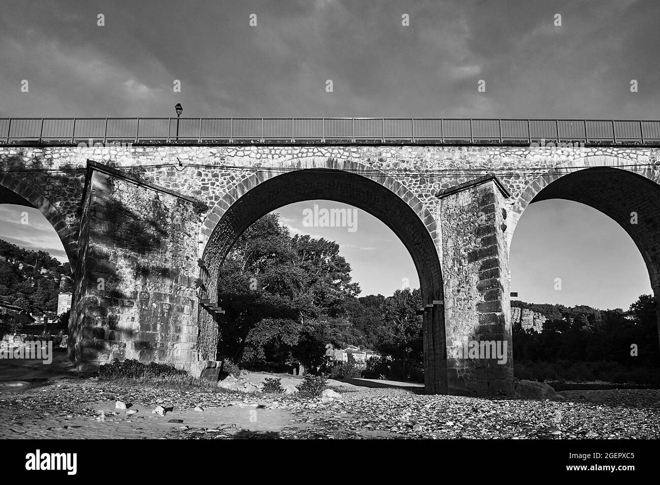 Railway viaduct river ardeche france hi-res stock photography and ...