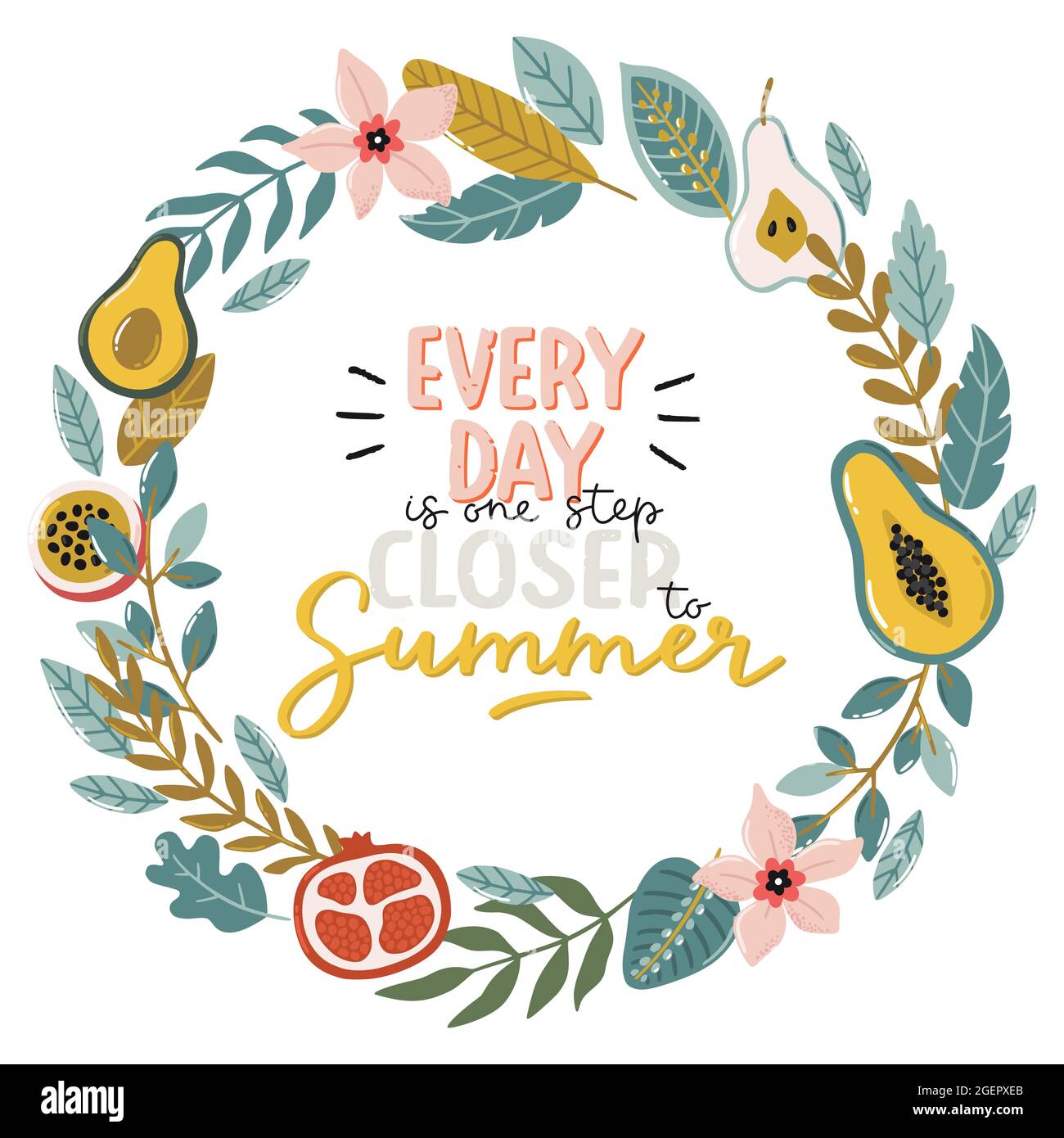 Hand drawn wreath vector art hi-res stock photography and images - Alamy