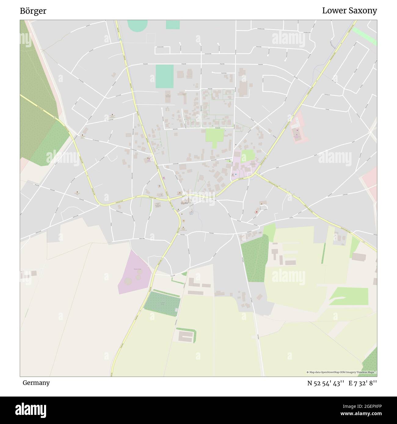 Map of borger Cut Out Stock Images & Pictures - Alamy