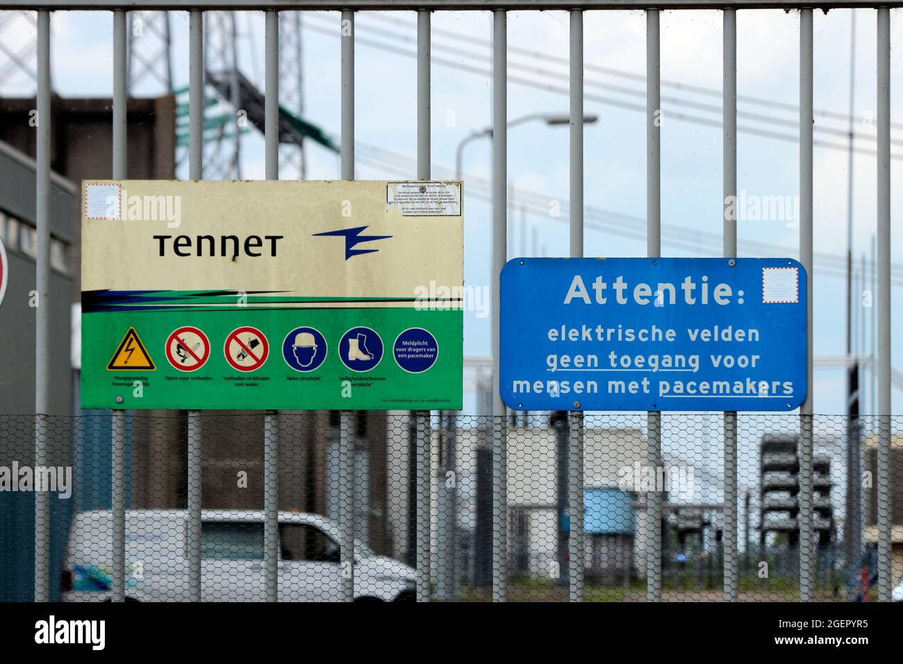 High voltage distribution station of national 380KV Network in Ens woth ...