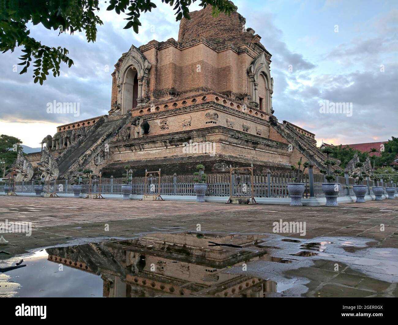 wat chedi luang temple at chiang mai Thailand Stock Photo - Alamy