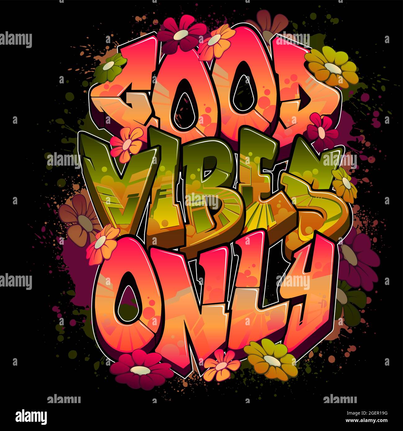 All the good vibes Stock Vector Images - Alamy