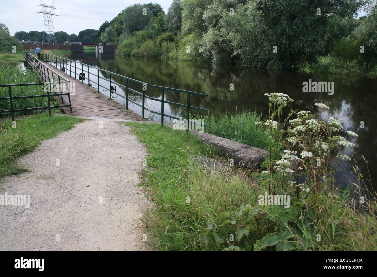 Flooding caused by broken dike at Hattem, water coming from tiver the ...