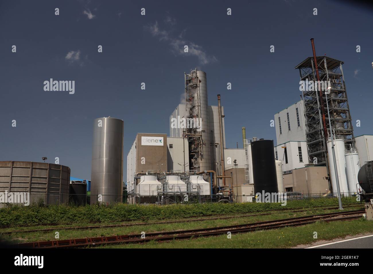 Refiney of Olenex Edible Oils in the Pernis harbor in the port of ...