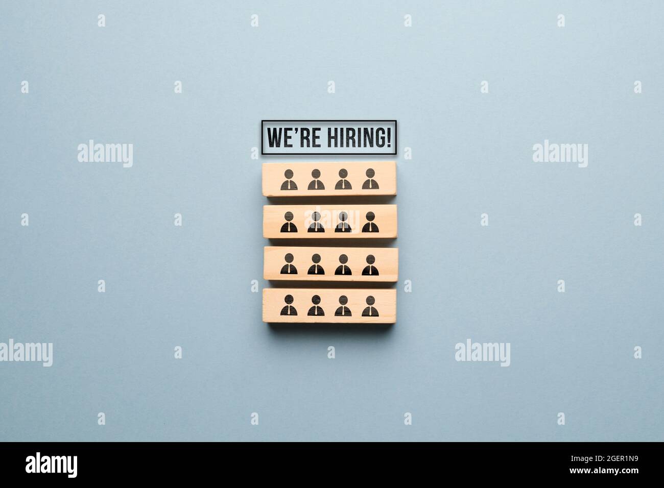 The concept of finding new employees for the team in company Stock ...